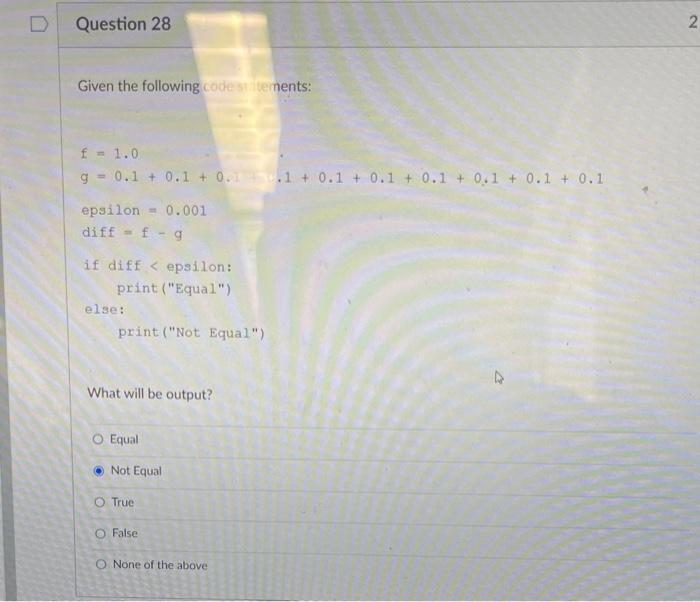 Solved Given the following code st tements: f=1.0 | Chegg.com
