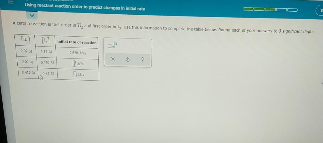 Solved Using reactant reaction order to predict changes in | Chegg.com