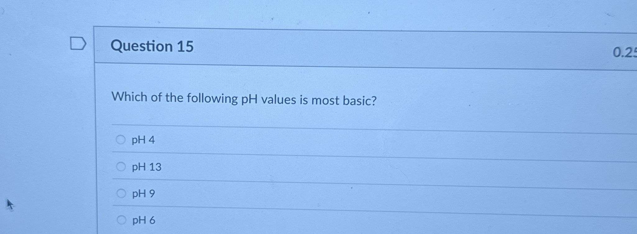 Solved Question 150.2Which of the following pH values is | Chegg.com