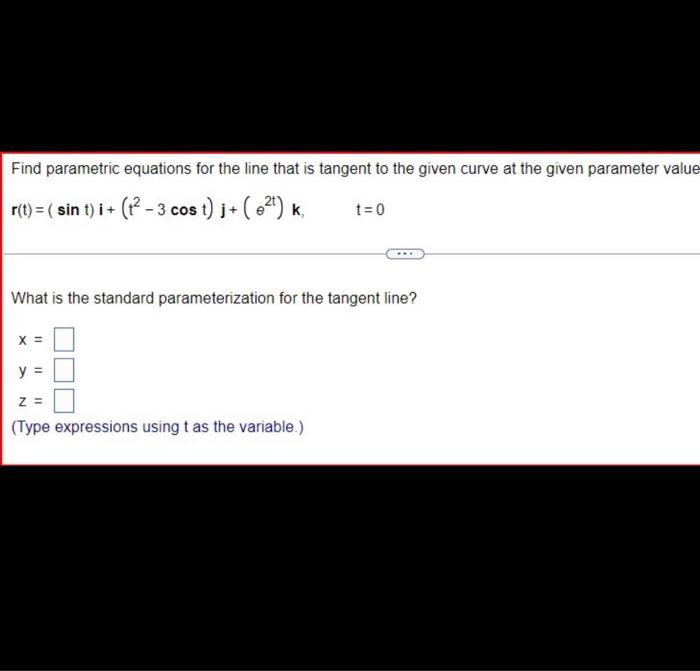 Solved Find parametric equations for the line that is | Chegg.com