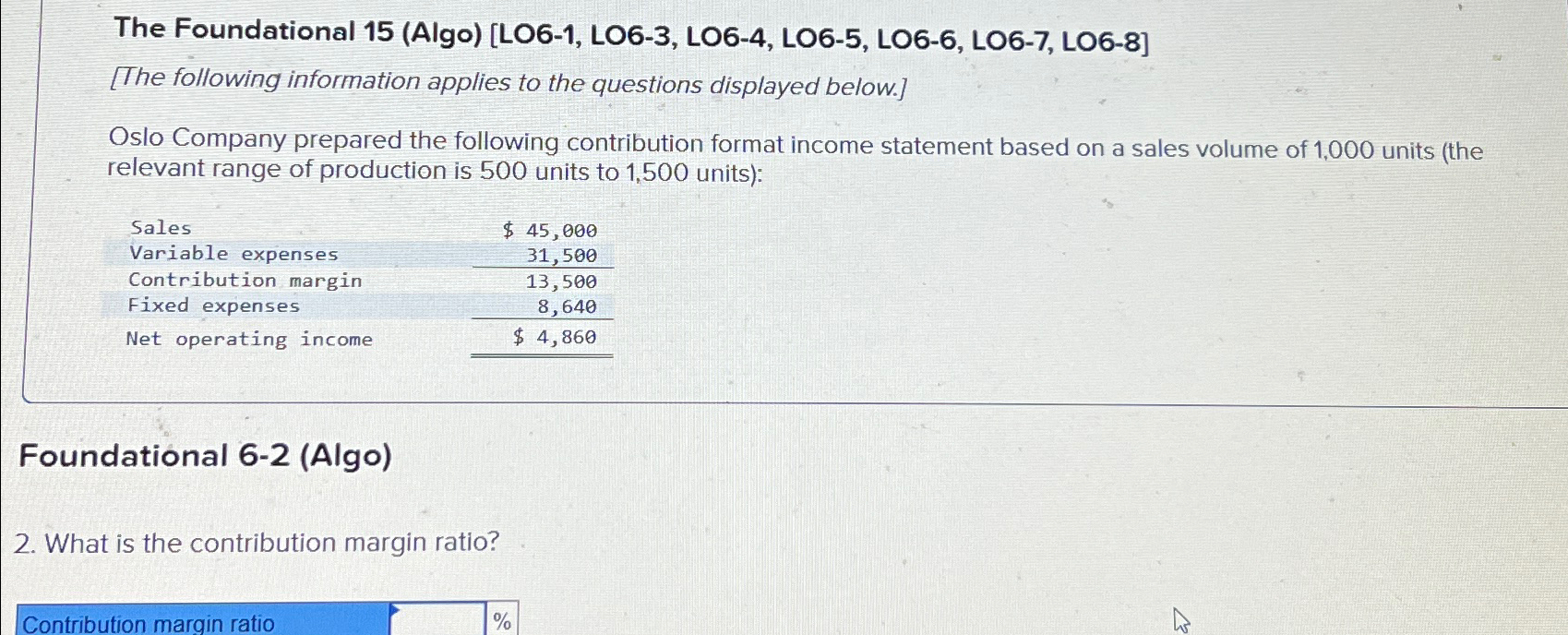 Solved The Foundational 15 (Algo) [LO6-1, ﻿LO6-3, ﻿LO6-4, | Chegg.com