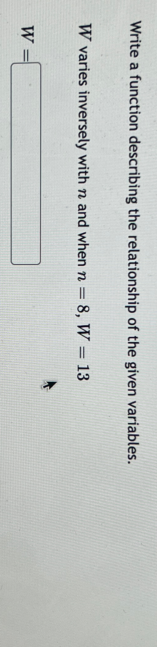 Solved Write A Function Describing The Relationship Of The
