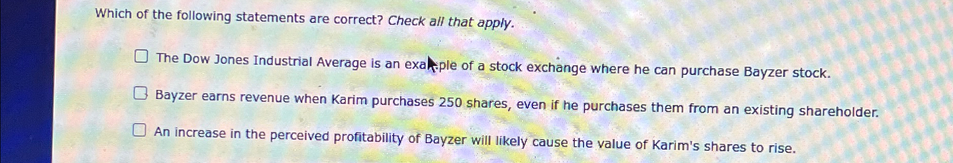 Solved Which of the following statements are correct? Check | Chegg.com