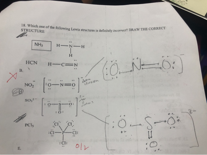 Solved which ind of the following Lewis Structures is | Chegg.com