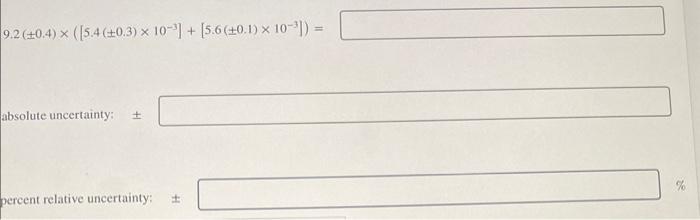 Solved Perform the calculations and determine the absolute | Chegg.com