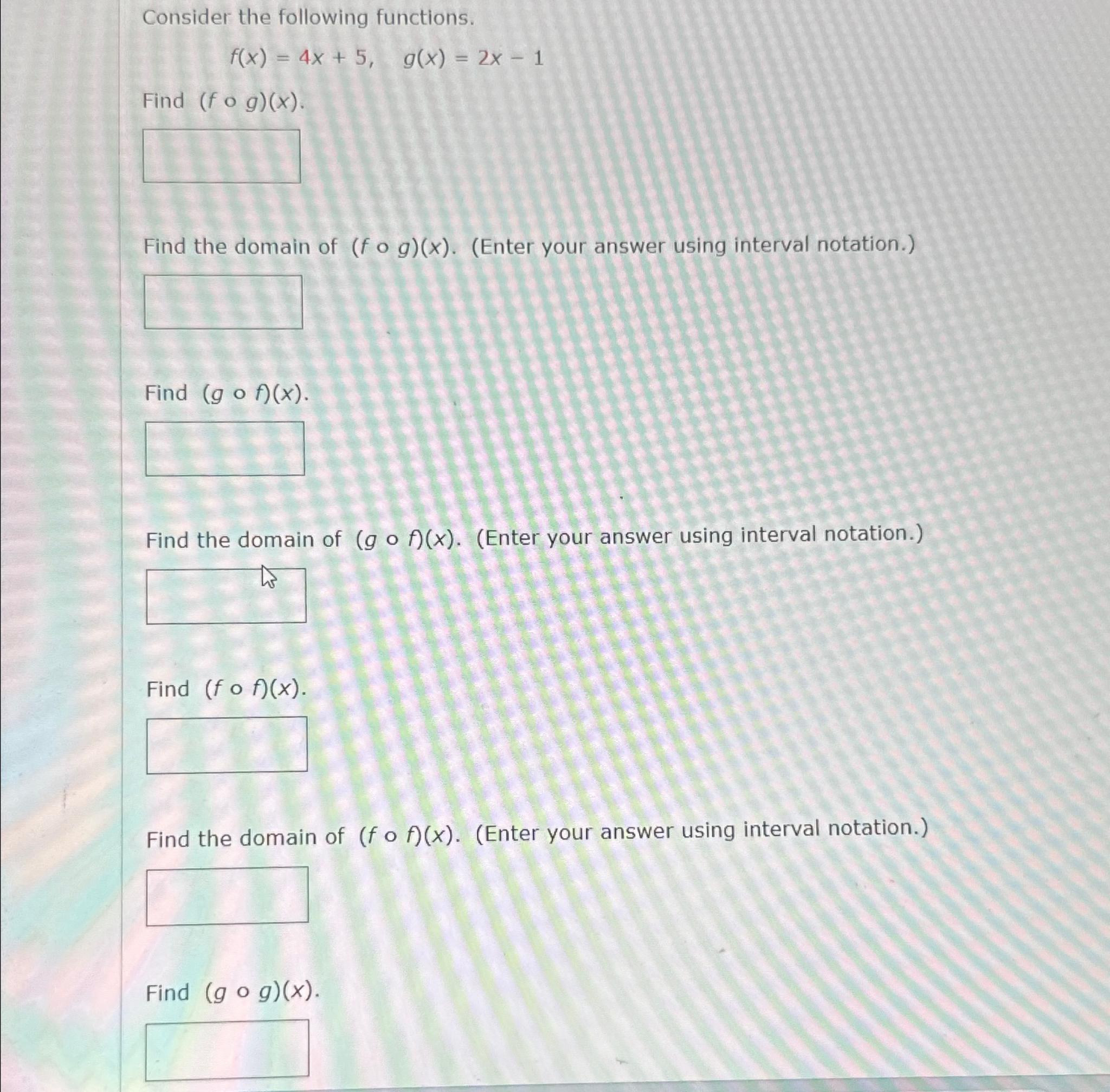 Solved Consider the following | Chegg.com
