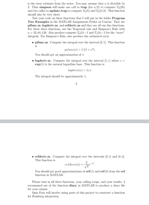 Solved You Are To Write Matlab Or Octave Functions To