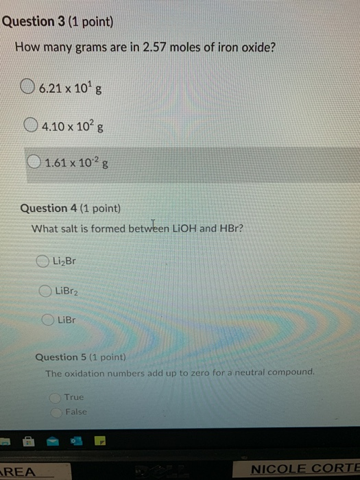 Solved Time Taken:0:00:33 Sheryl Cortez - Griggs: Attempt 1 | Chegg.com