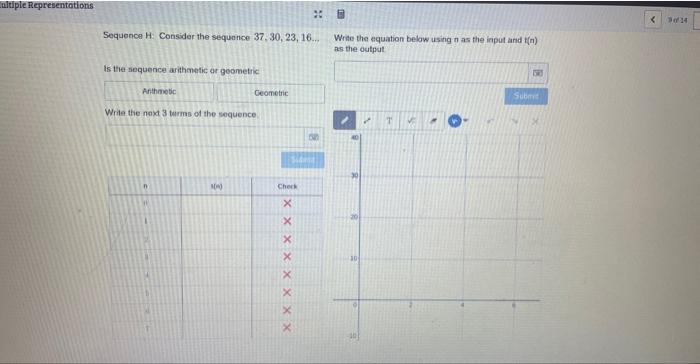 Solved Sequence C. Consider the sequence 2,3.5,5,6.5,… Writn | Chegg.com