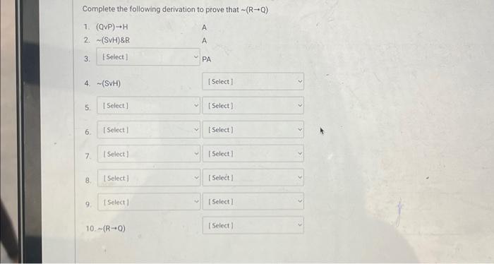 Complete the following derivation to prove that | Chegg.com