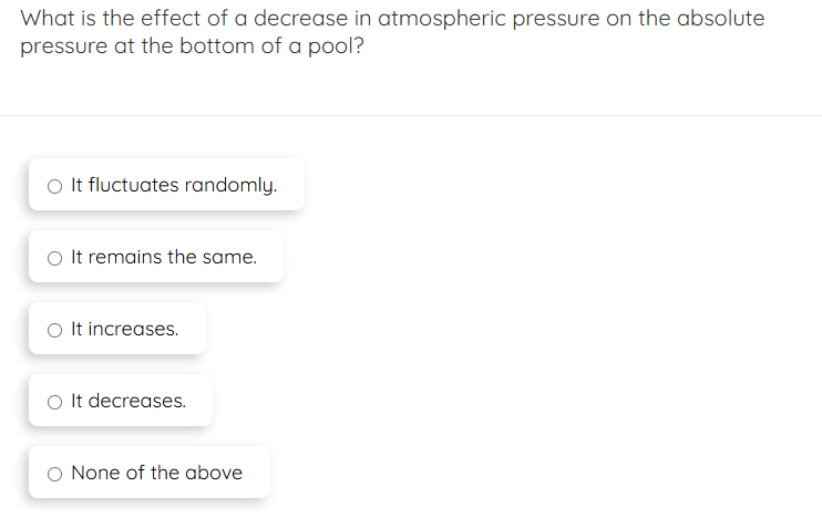 Solved What is ﻿the effect of ﻿a decrease in ﻿atmospheric | Chegg.com