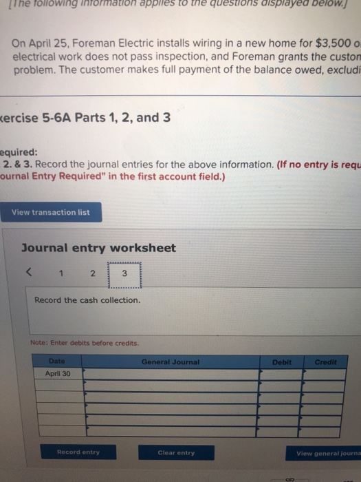 Solved Help Save& Exit Submit Check my work 3 Required | Chegg.com