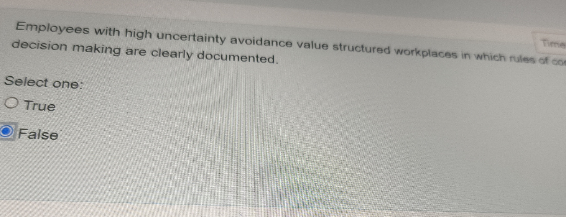 Solved Employees with high uncertainty avoidance value | Chegg.com