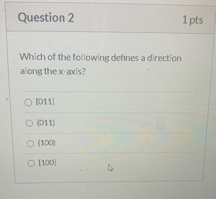 Solved Question 2 1 pts Which of the following defines a | Chegg.com