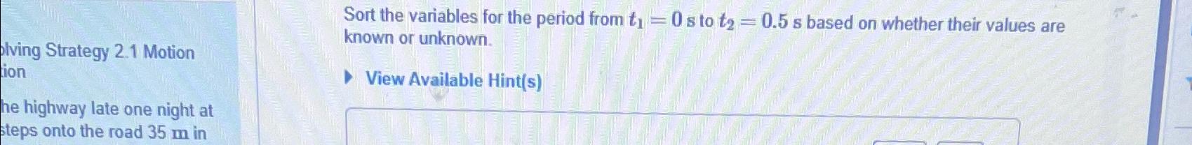 Solved Sort the variables for the period from t1=0s ﻿to | Chegg.com
