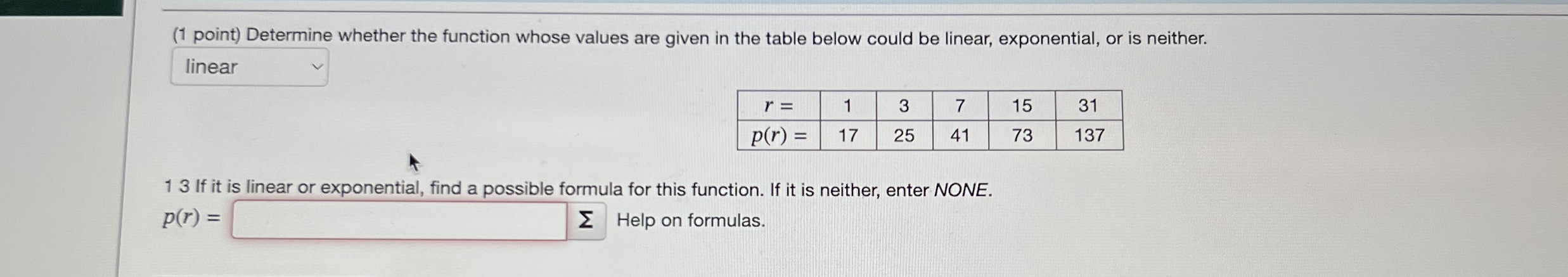 Solved 1 ﻿point ﻿determine Whether The Function Whose 9448