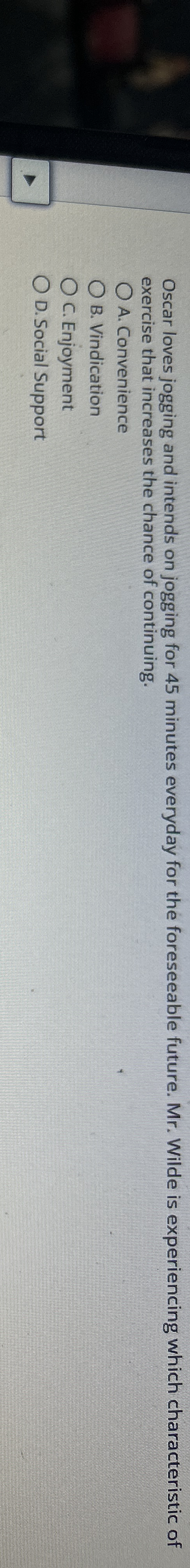 High Quality SOLUTION Oscar loves jogging and intends on jogging for 45 | Chegg.com
