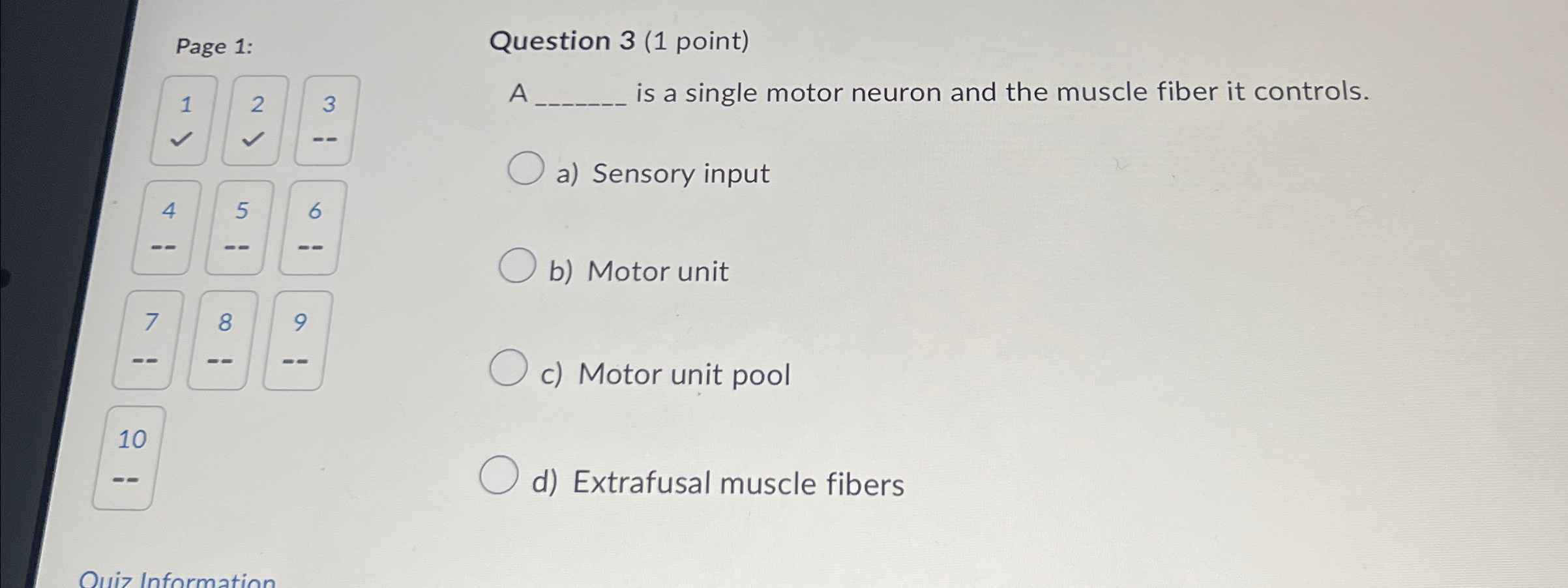 Solved 456a) ﻿Sensory inputb) ﻿Motor unitc) ﻿Motor unit | Chegg.com