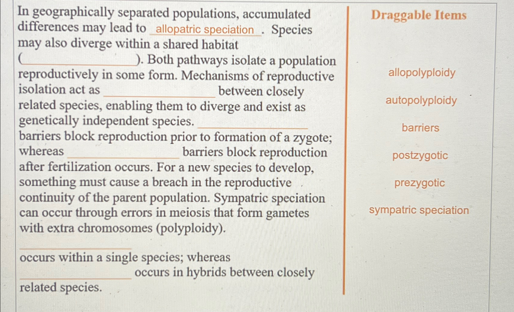 Solved In geographically separated populations, accumulated | Chegg.com