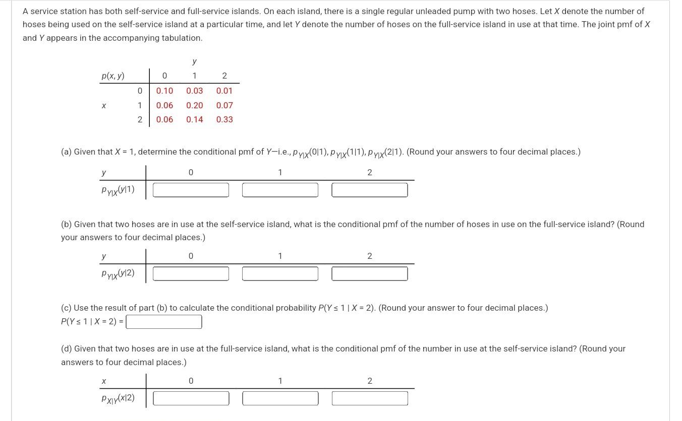 Solved service station has both self-service and | Chegg.com