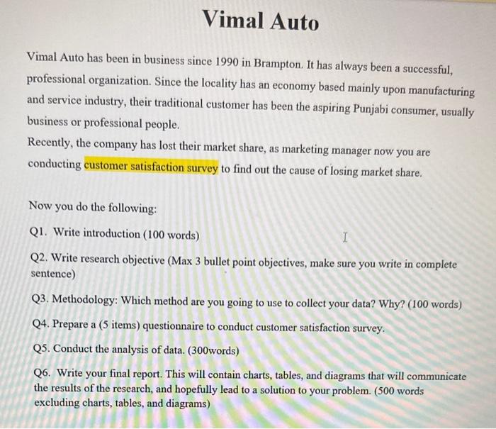 Solved Vimal Auto has been in business since 1990 in | Chegg.com