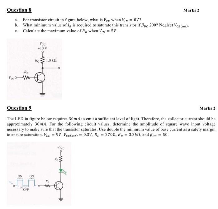 Solved Question 1 Marks 1 Determine the minimum and maximum | Chegg.com