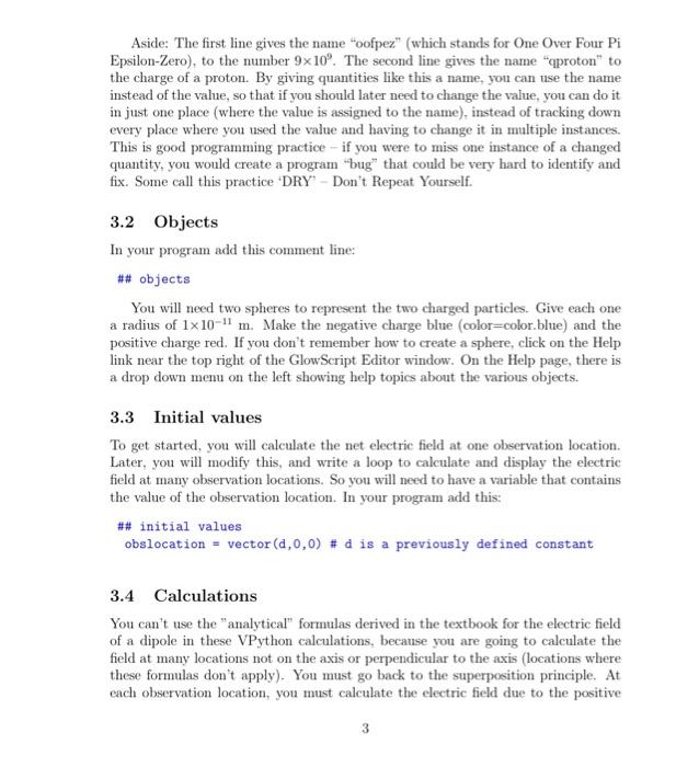 Solved 1 Problem Statement Write A Vpython Program Which 