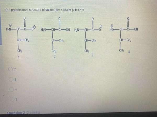 Valine Structure At Ph 1
