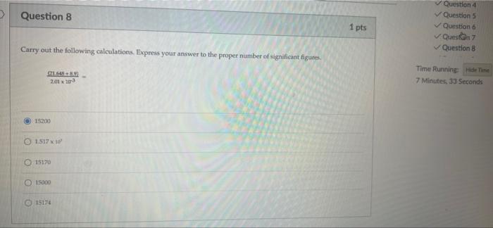 Solved Carry out the following calculations. Express your | Chegg.com