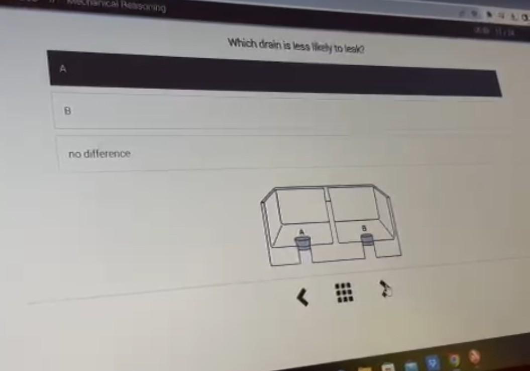 which drain is less likely to leak ? A , B No | Chegg.com