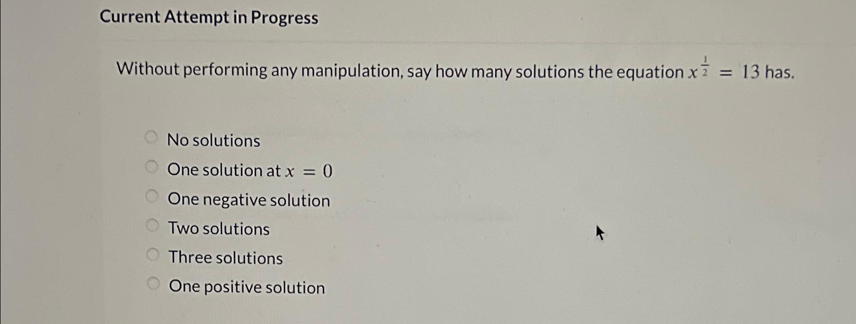 Solved Current Attempt in ProgressWithout performing any | Chegg.com