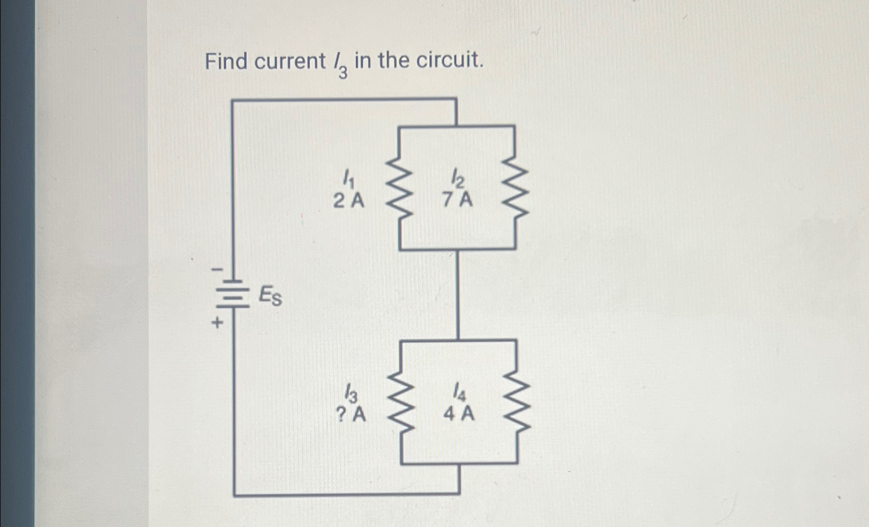 Solved Find current I3 ﻿in the circuit. | Chegg.com