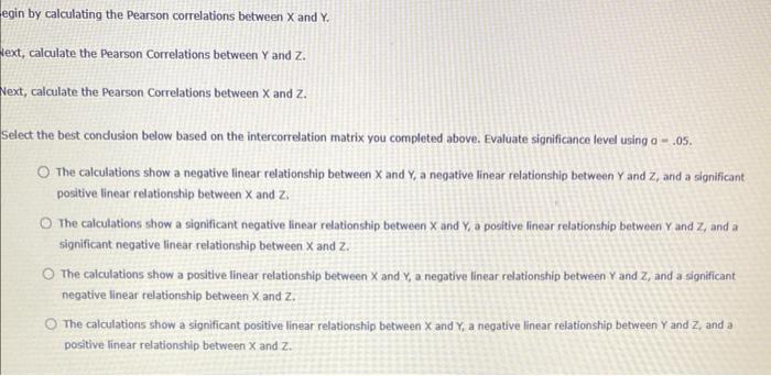 Solved 4. Correlation coefficients in an intercorrelation | Chegg.com