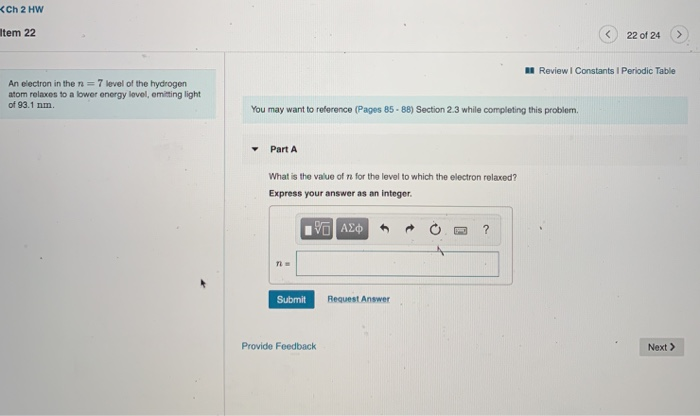 Solved Review Constants 1 Periodic Table An electron in the | Chegg.com
