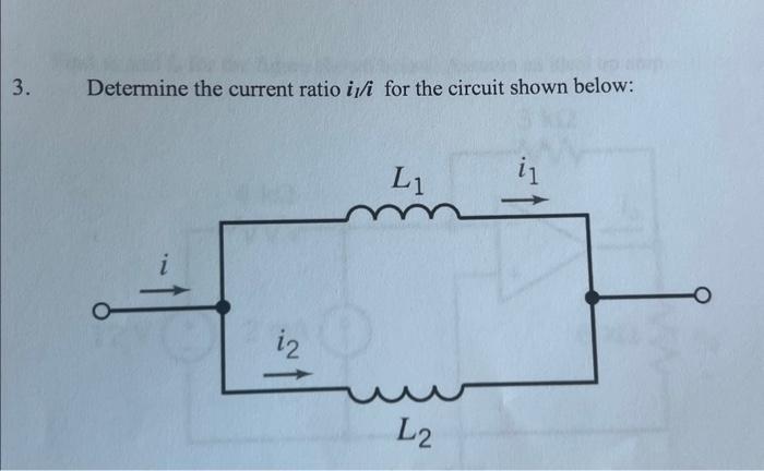 Solved Determine the current ratio i1/i for the circuit | Chegg.com