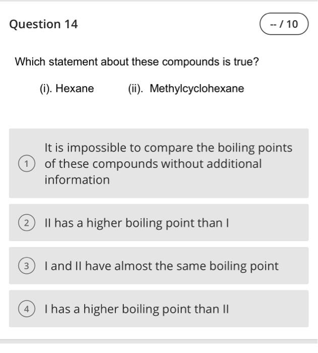 Solved Which statement about these compounds is true? (i). | Chegg.com