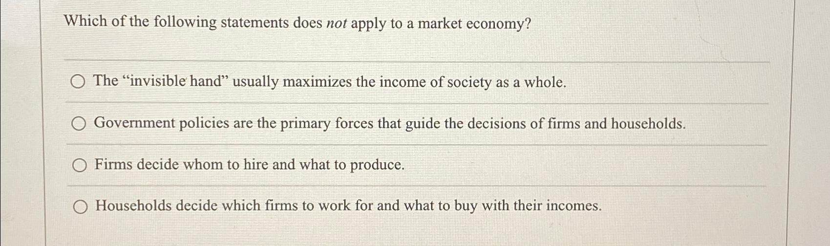 Solved Which of the following statements does not apply to a | Chegg.com