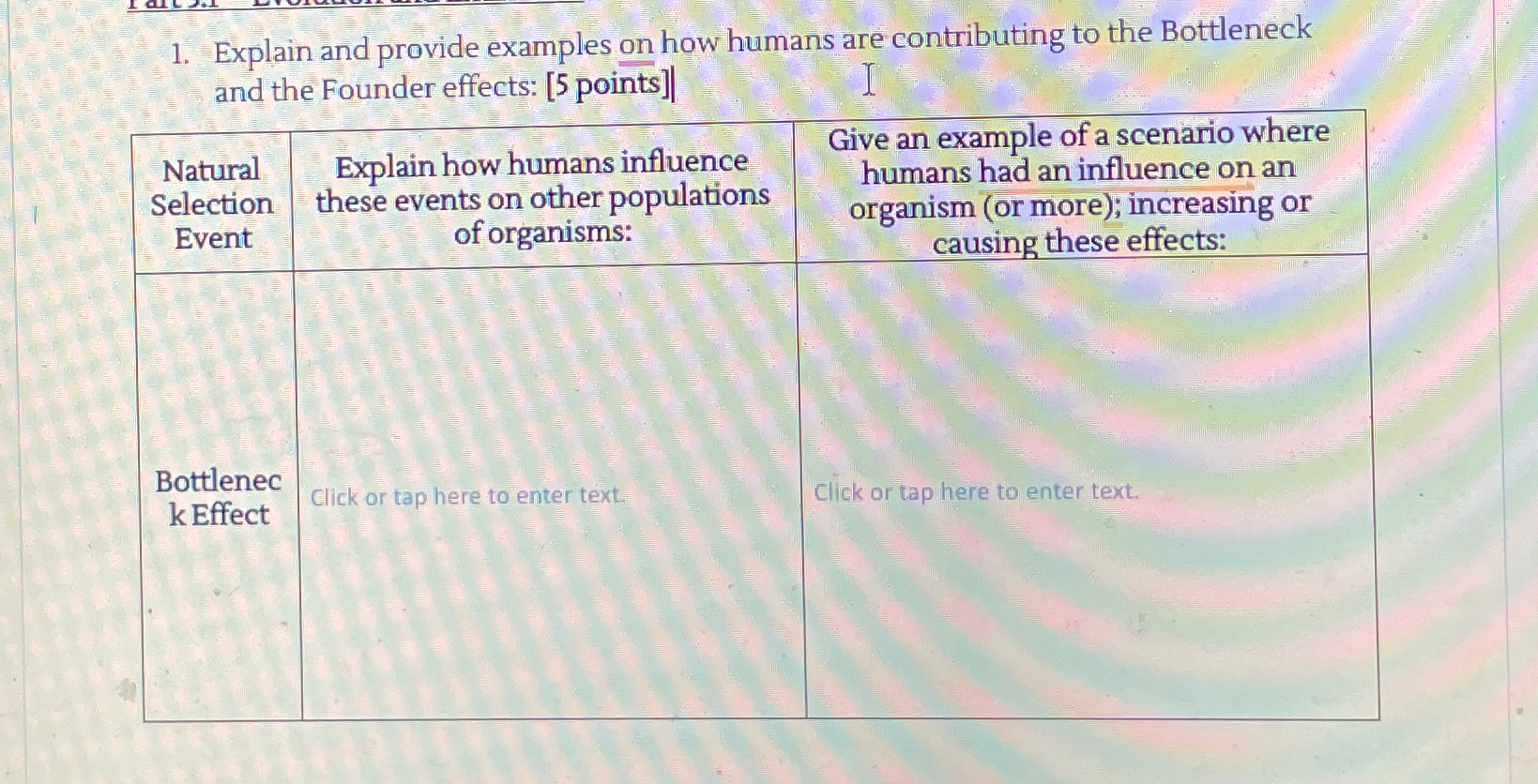 Solved Explain and provide examples on how humans are | Chegg.com