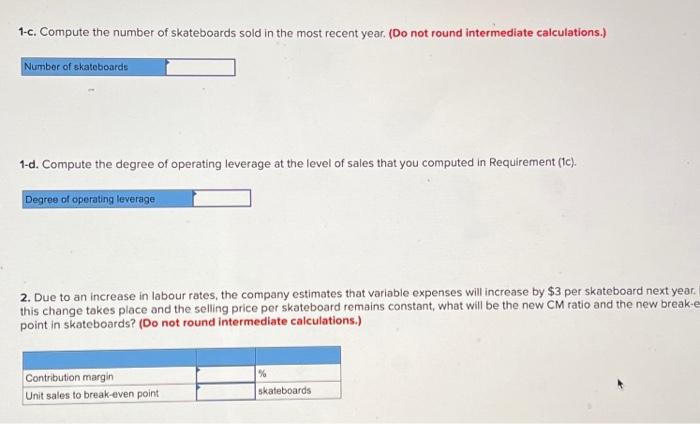 Solved Problem 8-5 Various CVP Questions: Break-Even Point; | Chegg.com