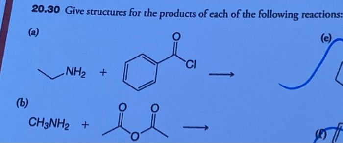 Solved 20.30 Give structures for the products of each of the | Chegg.com