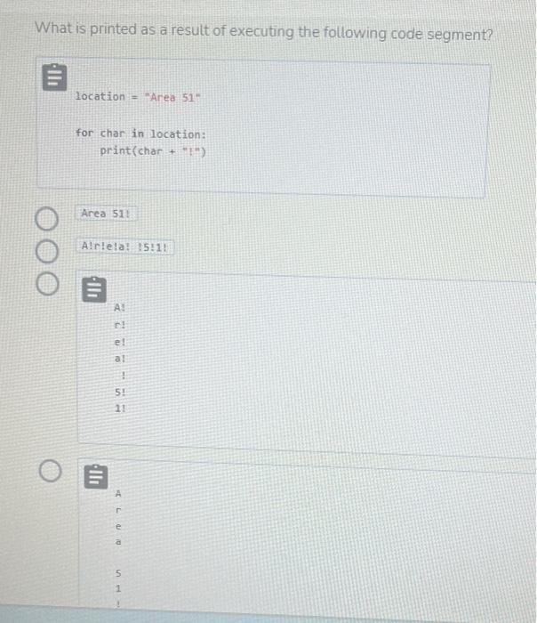 Solved What is printed as a result of executing the | Chegg.com