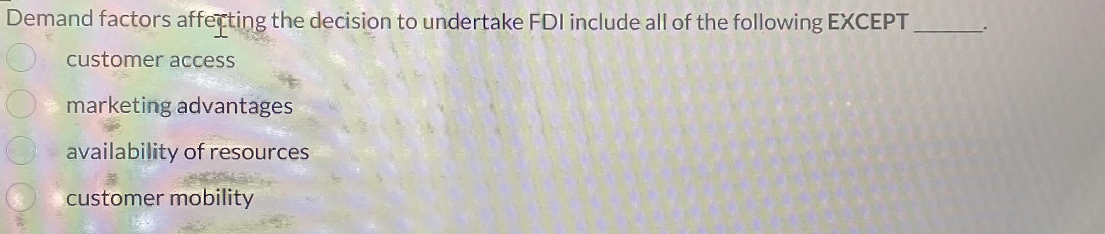 Solved Demand factors affecting the decision to undertake | Chegg.com