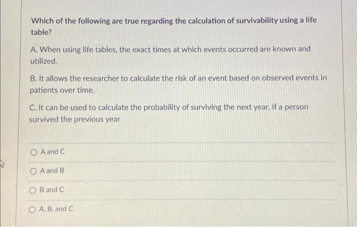 Which of the following are true regarding the | Chegg.com