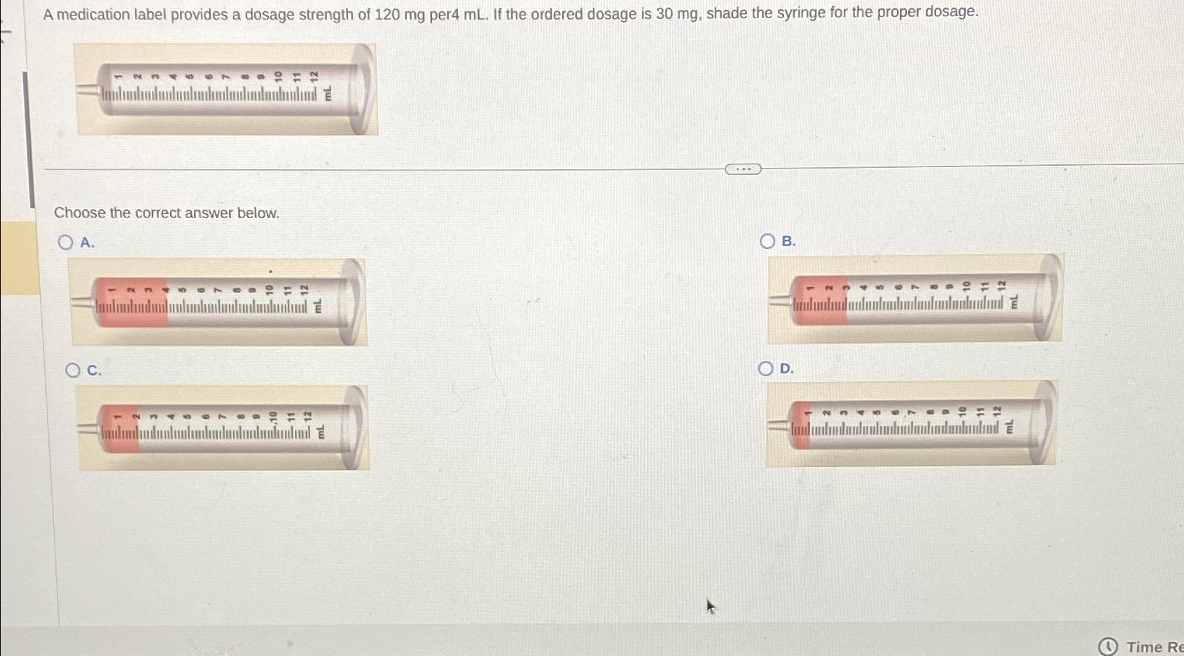 Solved A medication label provides a dosage strength of | Chegg.com