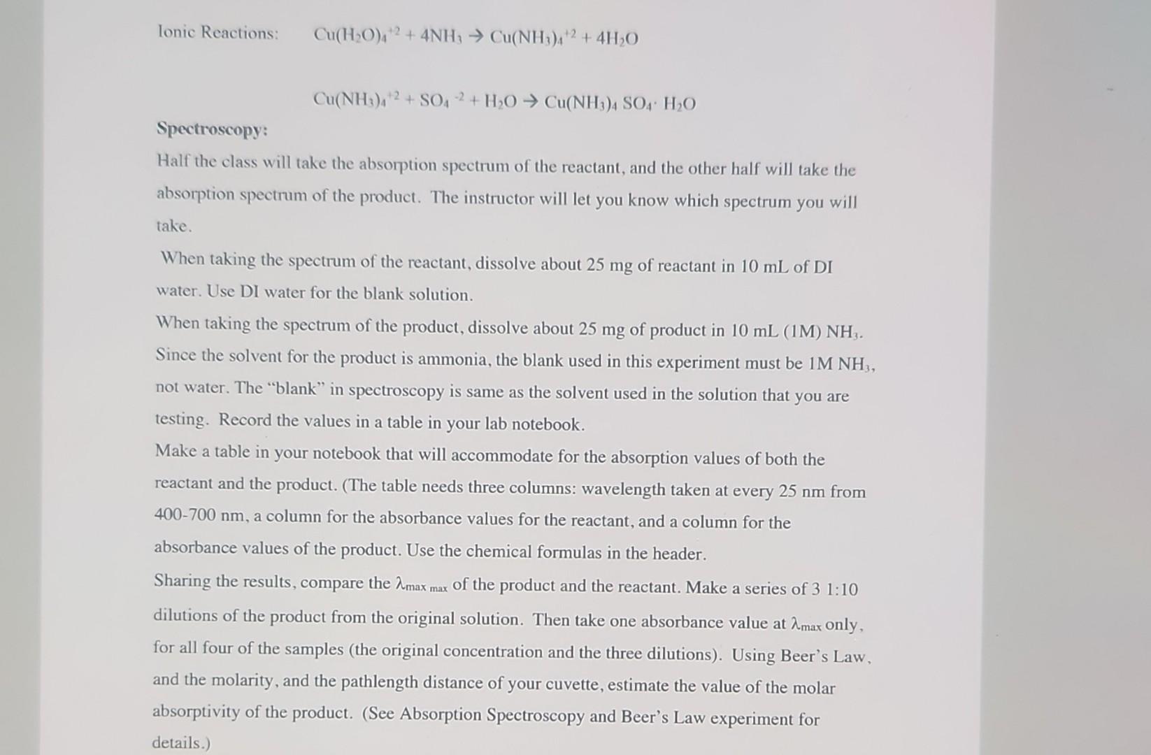Solved Ionic Reactions: | Chegg.com