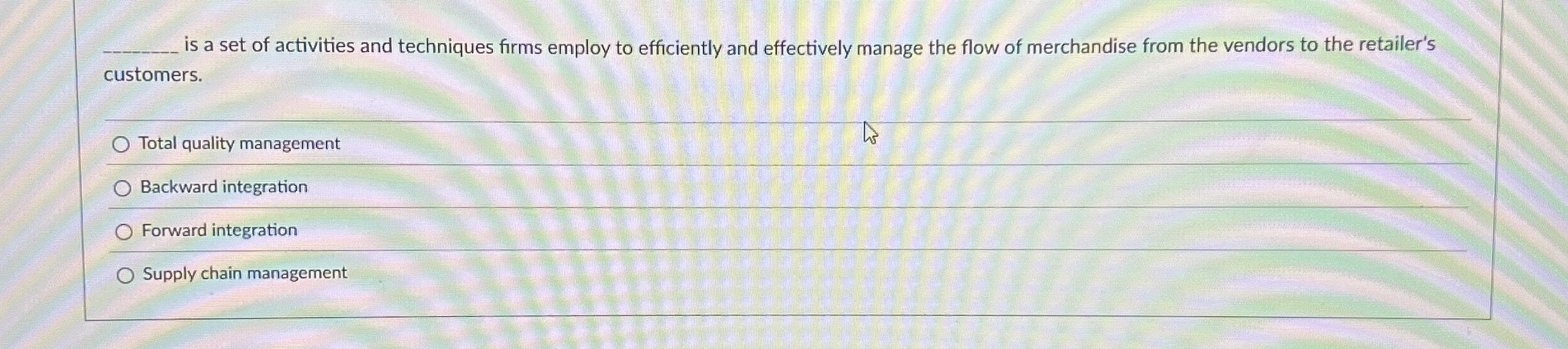 Solved is a set of activities and techniques firms employ to | Chegg.com