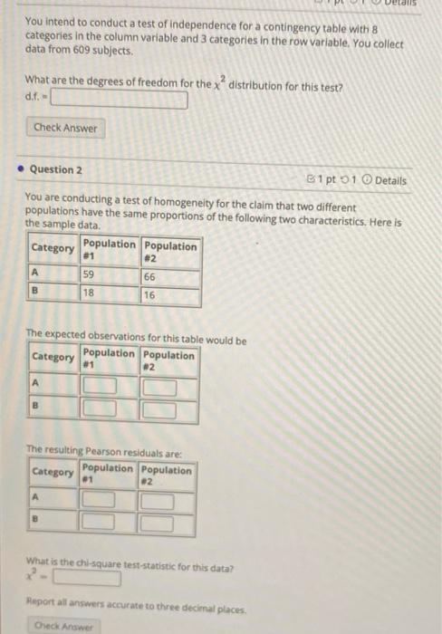 Solved You intend to conduct a test of independence for a | Chegg.com