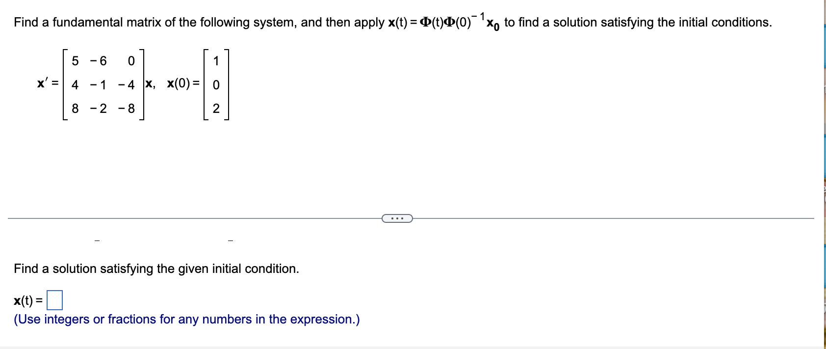 Solved Find a solution satisfying the given initial | Chegg.com