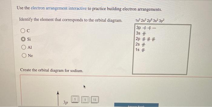 Solved Use the electron arrangement interactive to practice | Chegg.com