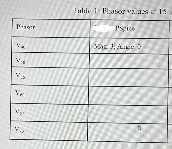 Solved I want the Phasor voltages, current magnitudes and | Chegg.com